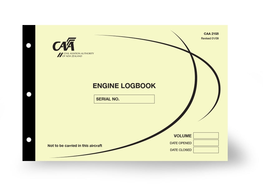 Engine Logbook CAA 2158 | CAA Pilot Logbooks and Forms | Vertia